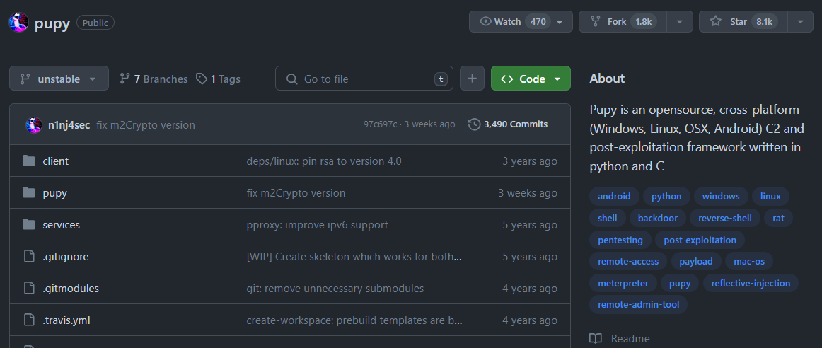Linux システムの攻撃に使用される Pupy RAT の解析 - ASEC